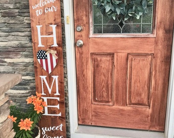 Outdoor welcome sign | Etsy