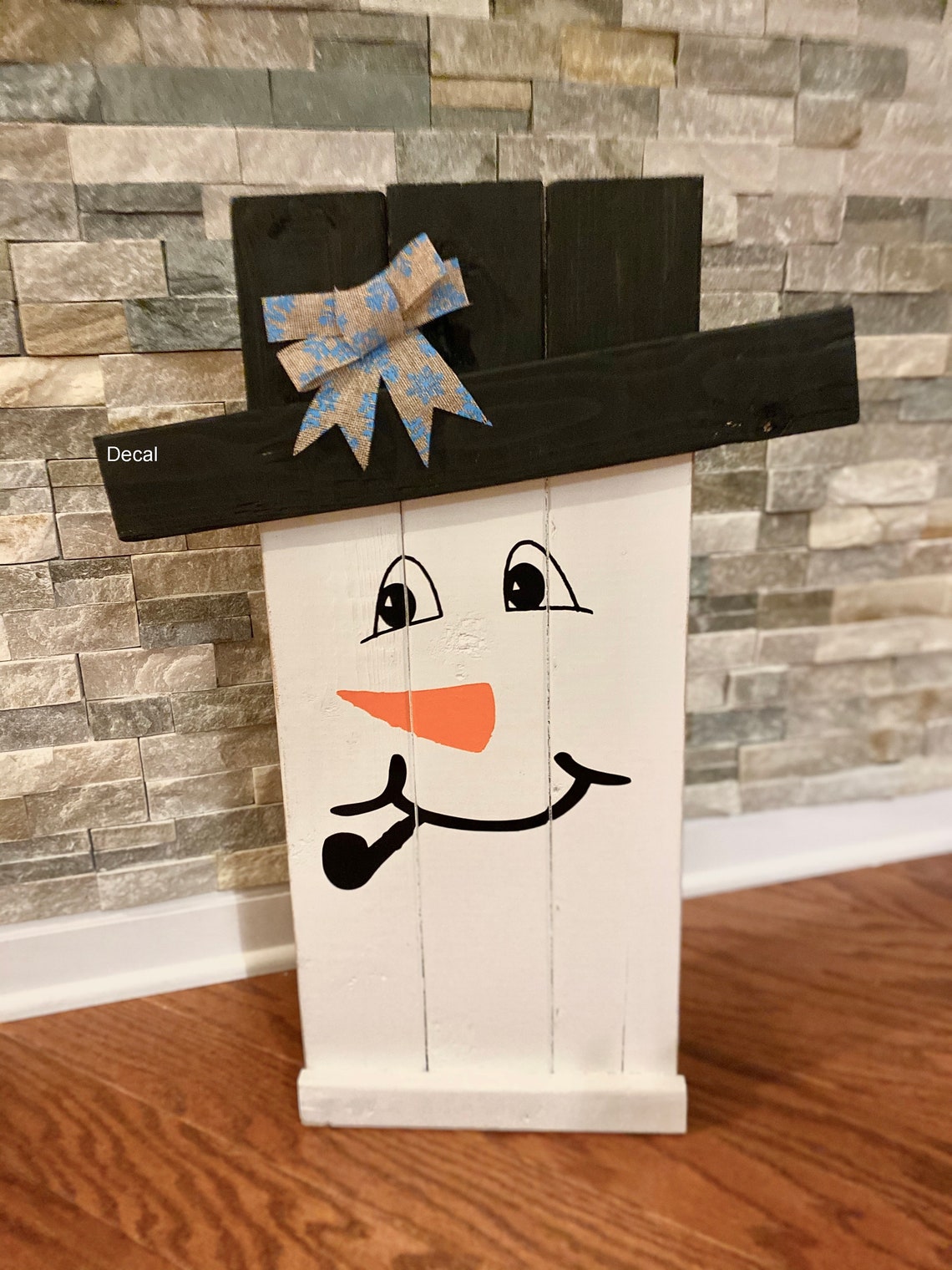 Scarecrow / Snowman Reversible / Rustic Wood / Plank Wood / - Etsy