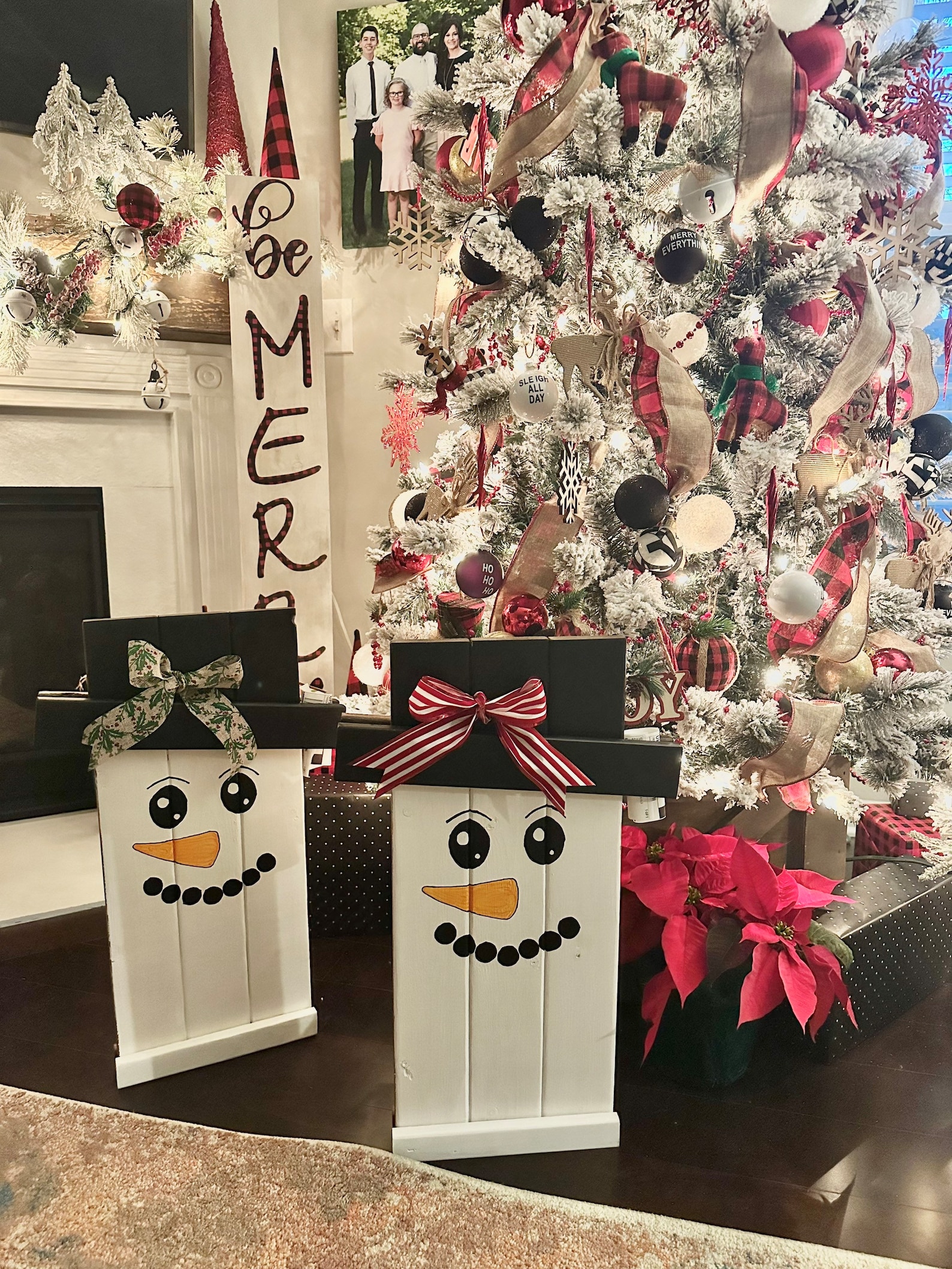 Scarecrow / Snowman Reversible / Rustic Wood / Plank Wood / - Etsy