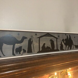 Manger Scene / Wood Manger Scene - Etsy