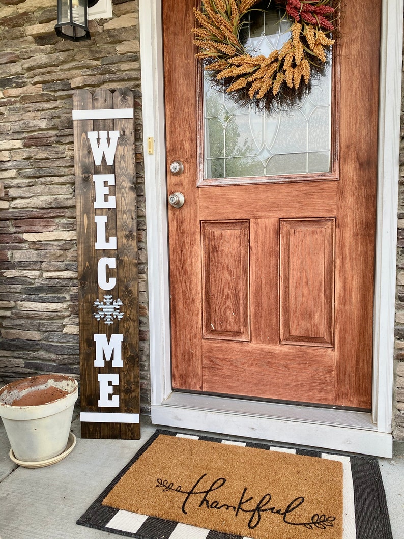 Welcome Interchangeable o / Front Porch Sign / - Etsy