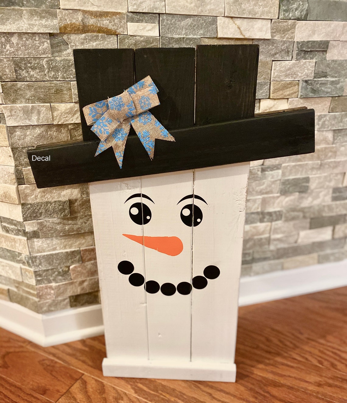 Scarecrow / Snowman Reversible / Rustic Wood / Plank Wood / - Etsy