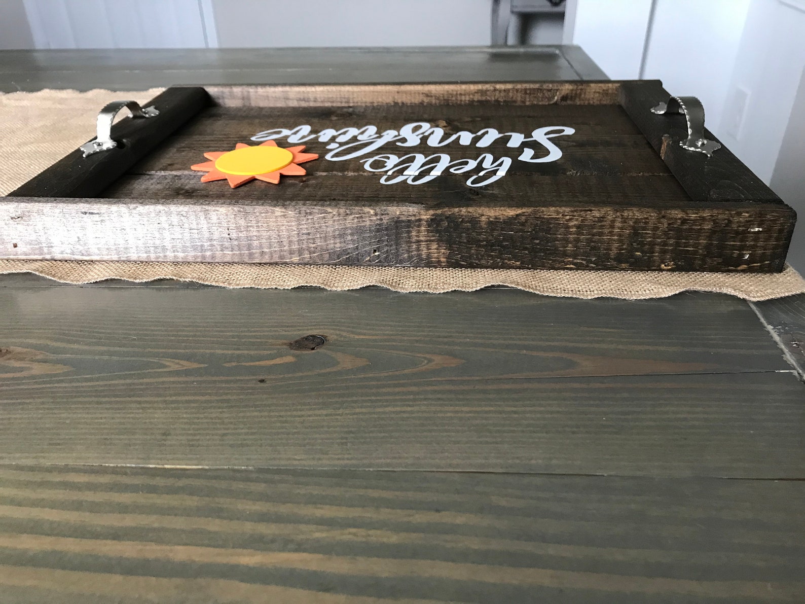 Wood Tray / Rustic Wood Tray / Decorative Tray - Etsy