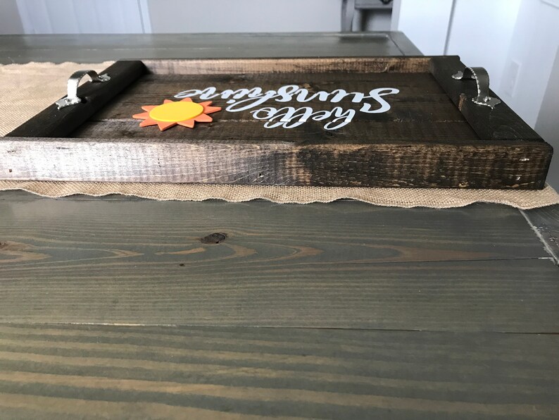 Wood Tray / Rustic Wood Tray / Decorative Tray - Etsy