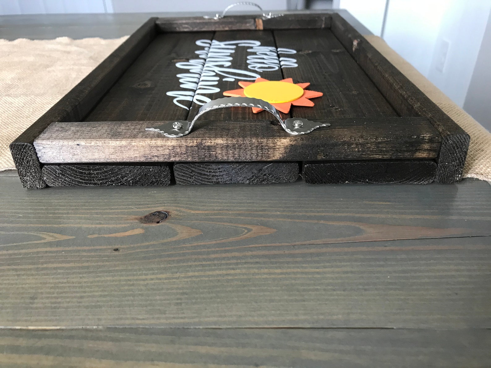 Wood Tray / Rustic Wood Tray / Decorative Tray - Etsy