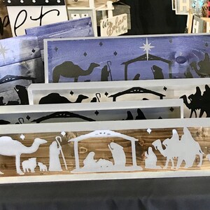 Manger Scene / Wood Manger Scene - Etsy