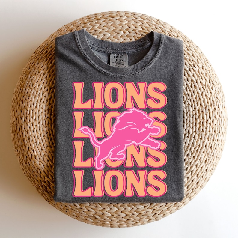 Pink Orange Lions PNG - Etsy