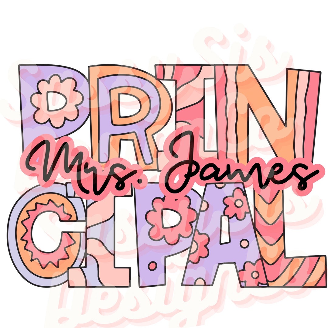 Custom Principal Name PNG - Etsy