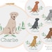Labrador Cross Stitch Pattern - Personalise Your Own Labrador Nameplate ...