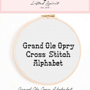Small Alphabet Cross Stitch Pattern - Country and Western Style Cross ...