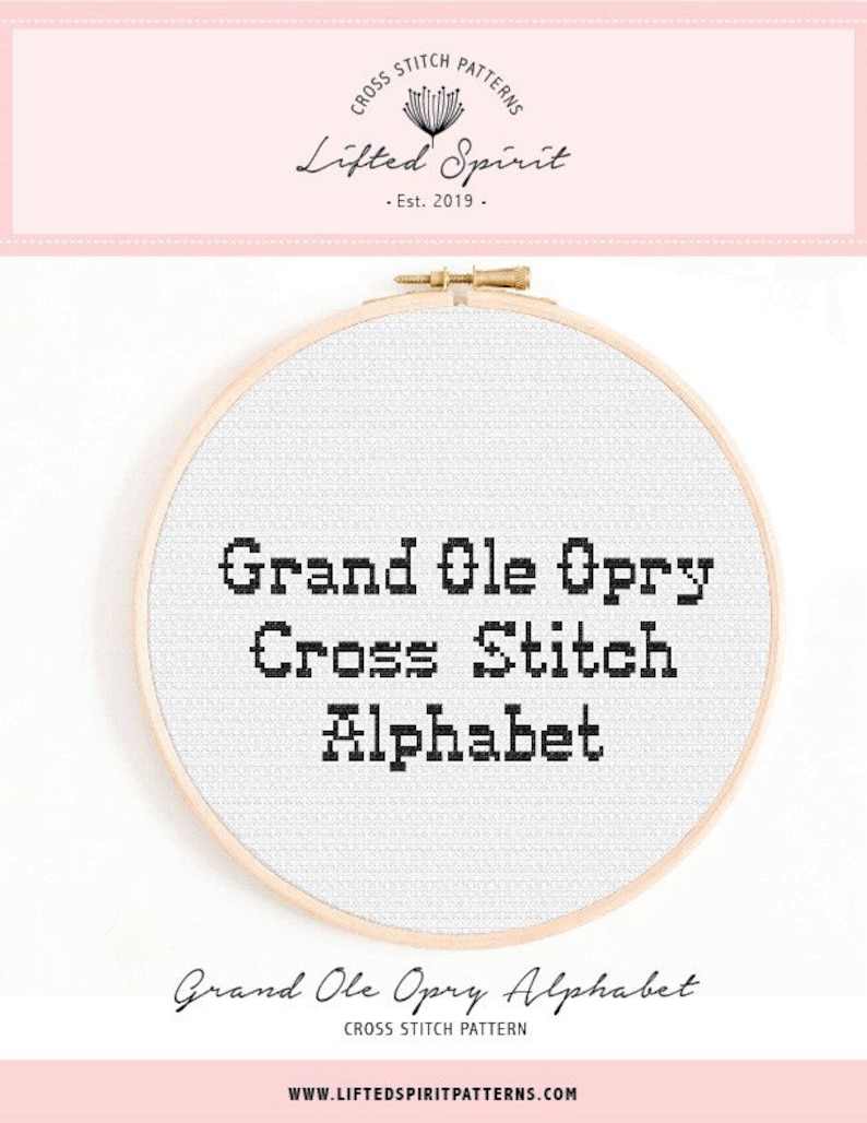 Small Alphabet Cross Stitch Pattern Country and Western - Etsy