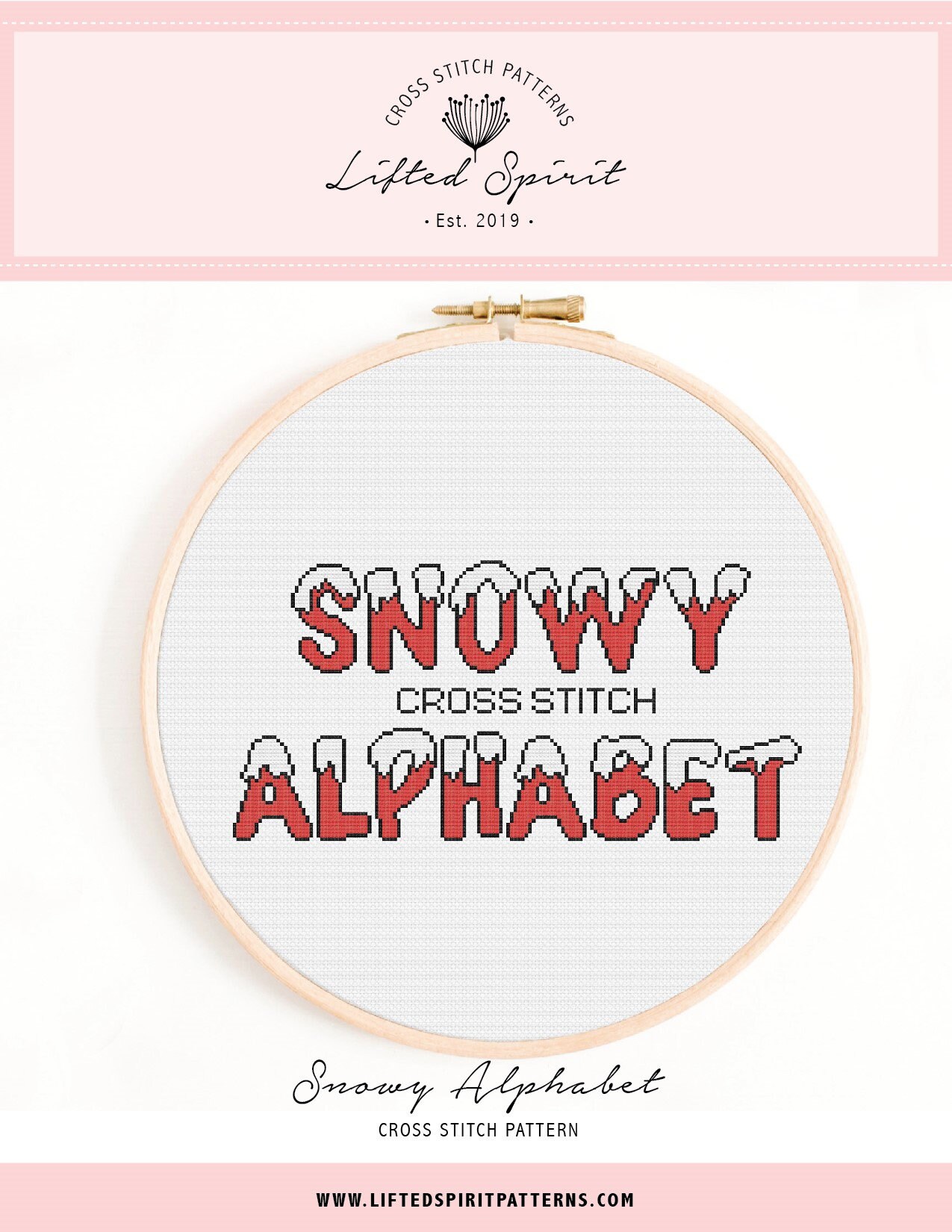 Snowy Alphabet Full Alphabet Cross Stitch Pattern | Etsy
