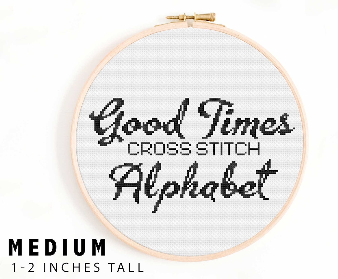 Full Alphabet Cross Stitch Pattern - Retro Cross Stitch Alphabet ...