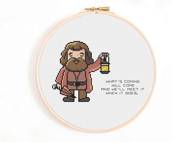 Hagrid Cross Stitch Pattern Hagrid Quote Cross Stitch | Etsy