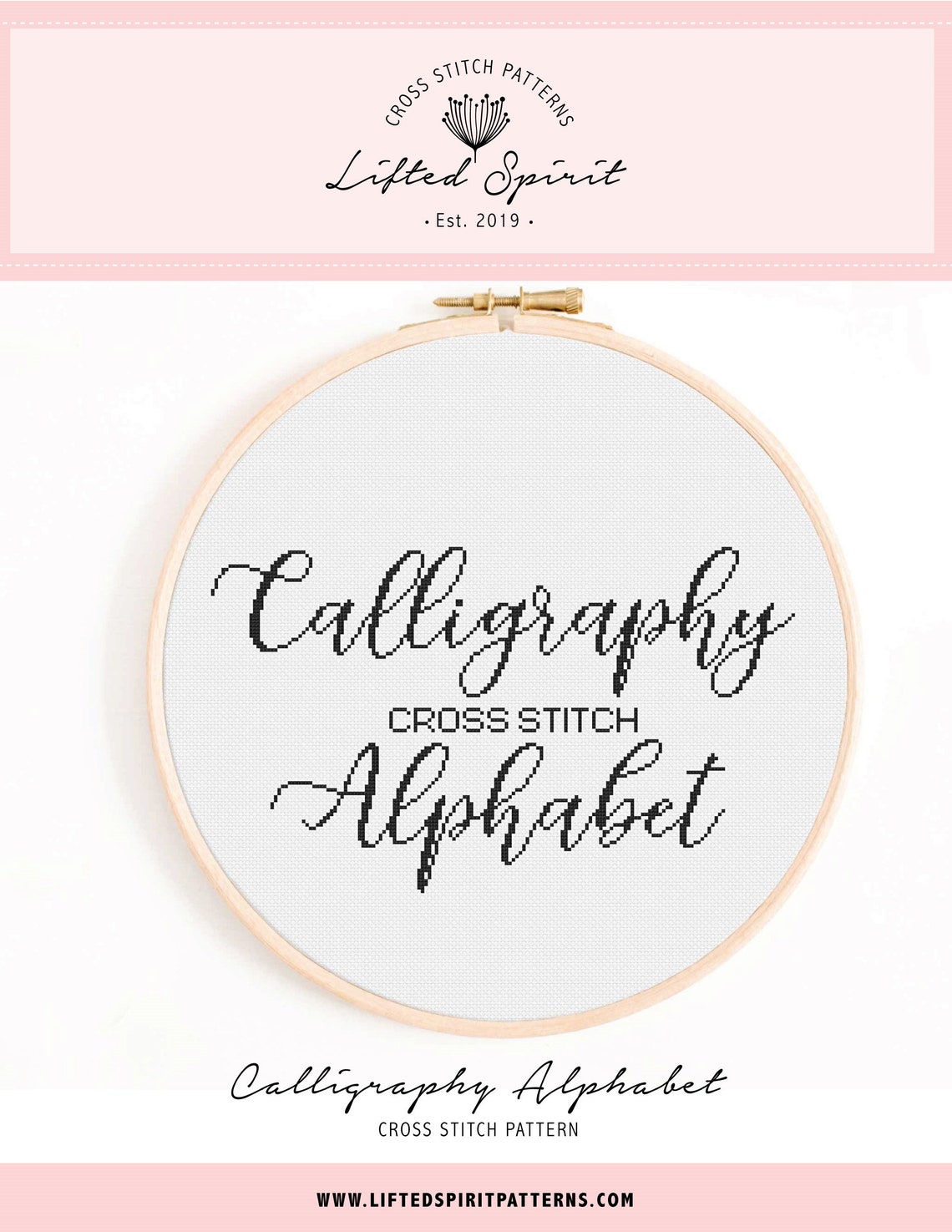Full Alphabet Cross Stitch Pattern Calligraphy Cross Stitch | Etsy Canada