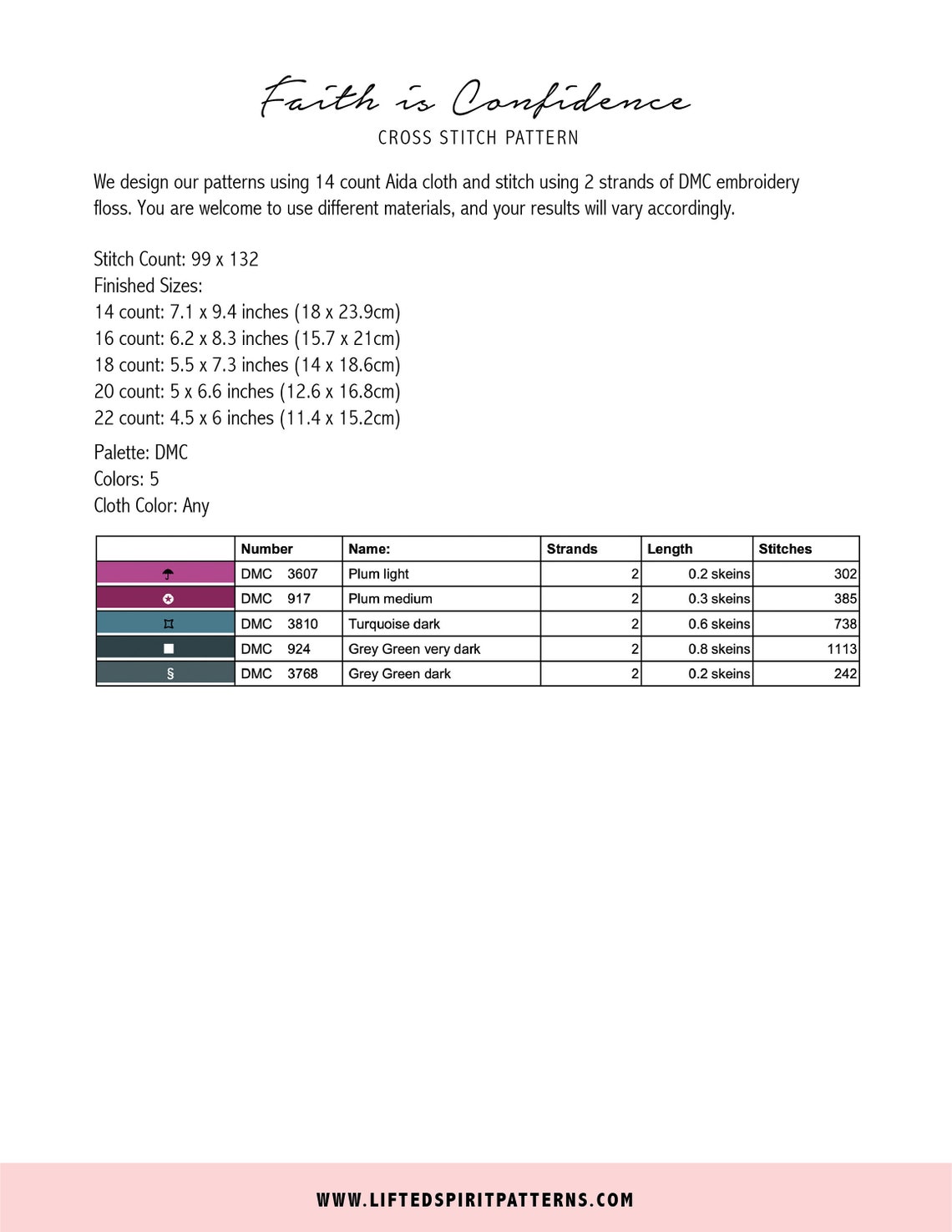 Christian Cross Stitch Pattern Faith is Confidence in What - Etsy