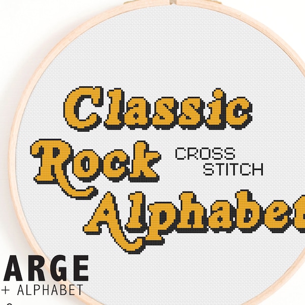 Rock Cross Stitch - Etsy