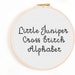 Alphabet Cross Stitch Pattern - Little Juniper Cross Stitch Alphabet ...