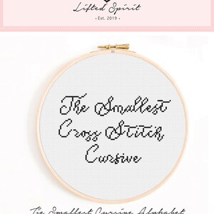 Smallest Cursive Alphabet Cross Stitch Pattern - Little Cross Stitch ...