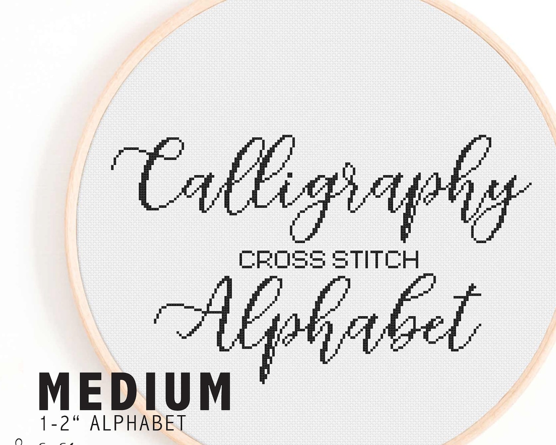 Full Alphabet Cross Stitch Pattern Calligraphy Cross Stitch - Etsy Canada