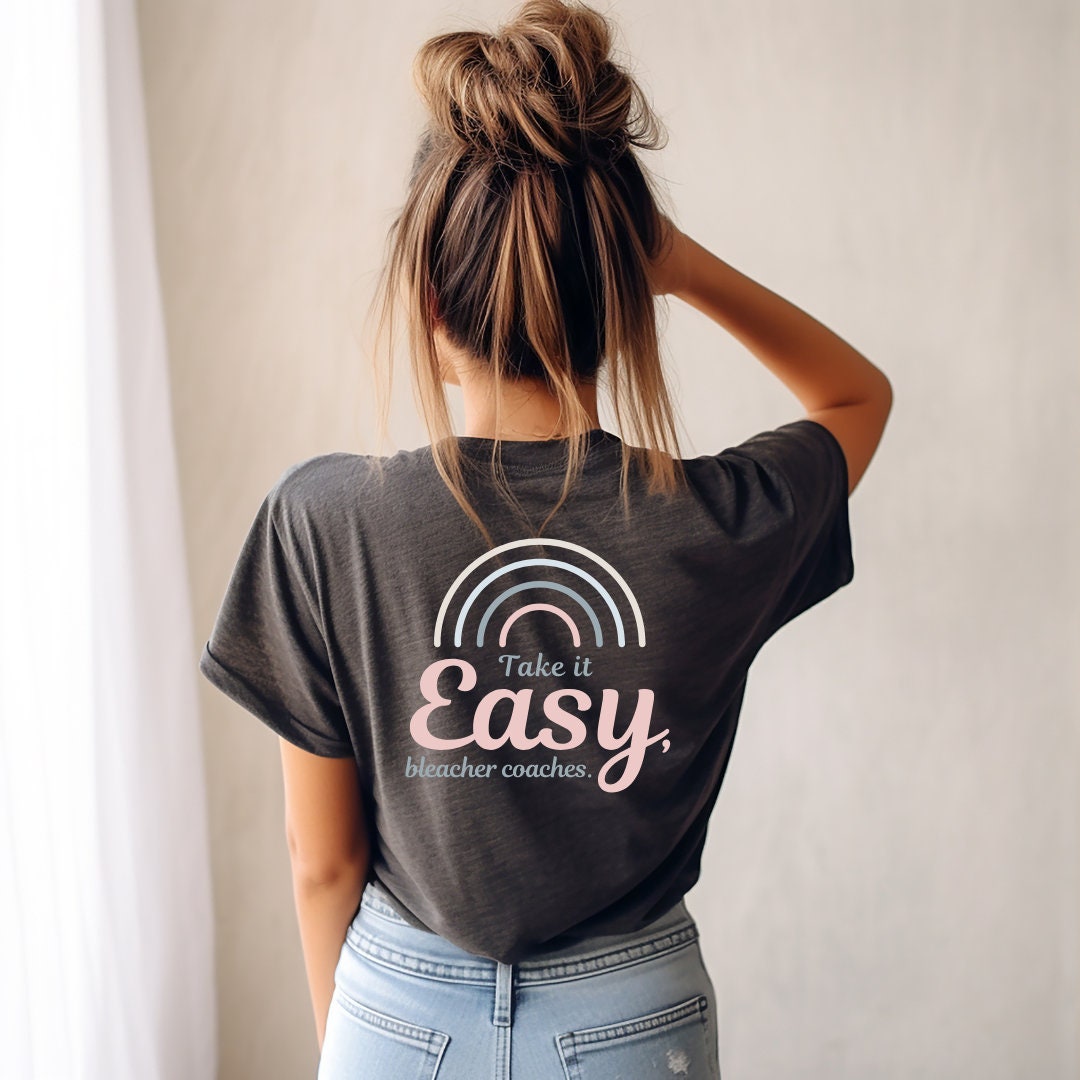 Take It Easy Bleacher Coaches SVG Shirt Mug Coach's Wife - Etsy