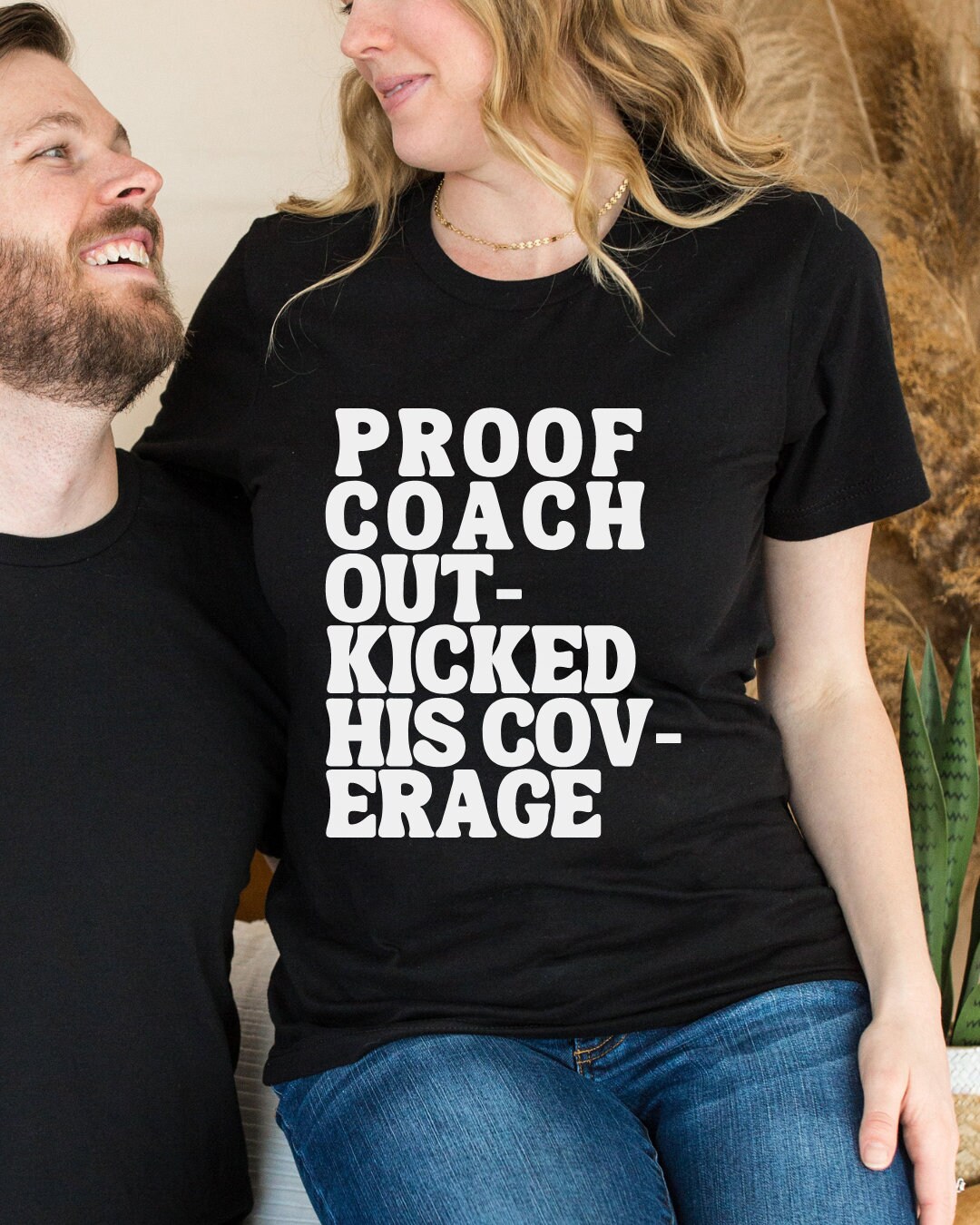 Proof Coach Outkicked His Coverage SVG Football Coach's Wife - Etsy