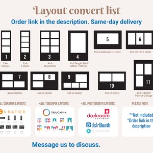 Wedding Photo Booth Template 2x6 Strip With Floral Light Pink Rose ...