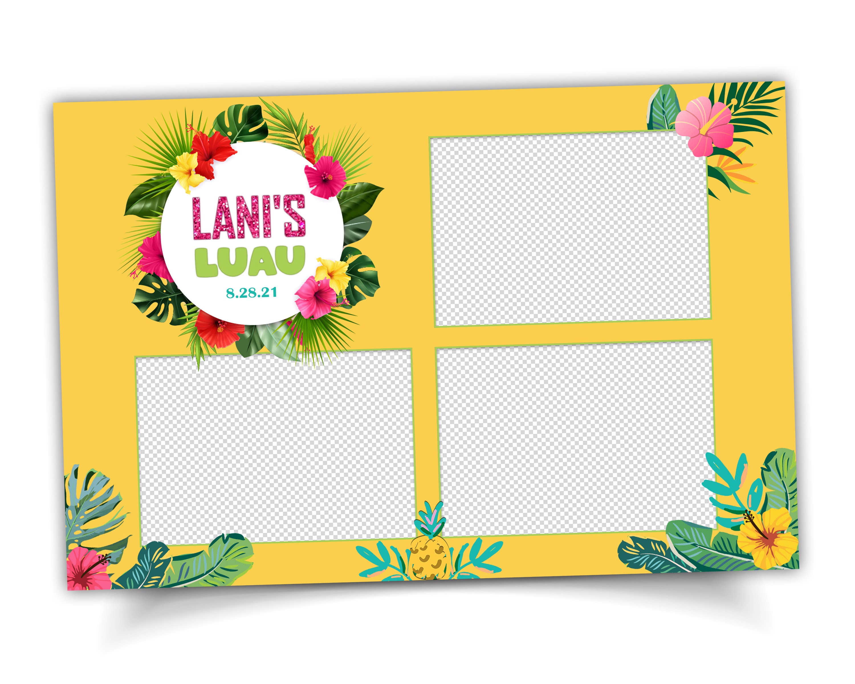 Luau Border Paper
