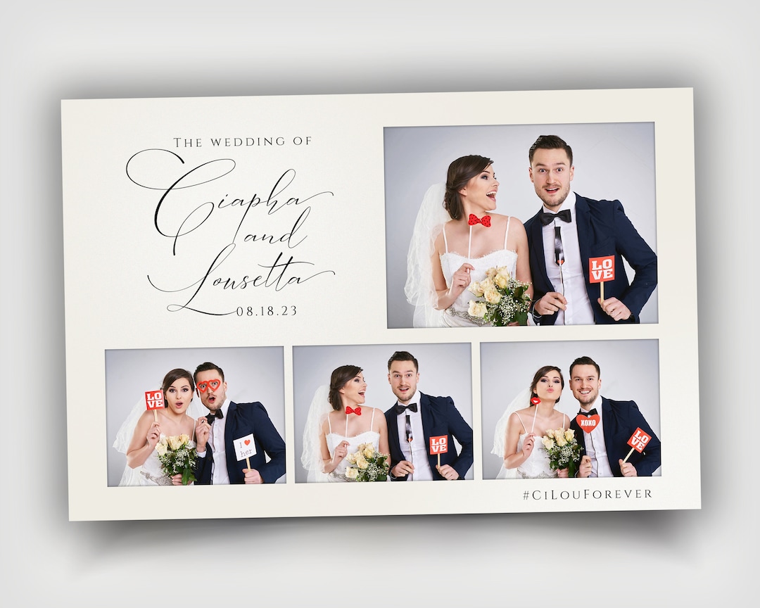 Signature Wedding Anniversary Photo Booth Template Mirror Booth Salsa ...