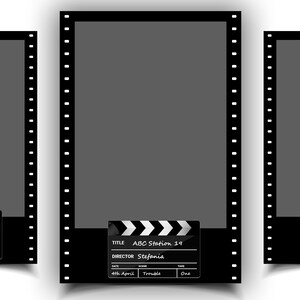 Camera Roll Frames Photobooth Template, Birthday, Party, Wedding ...