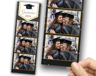 Graduation Photobooth Template Class of 2024 Photo Booth Template 2x6 ...