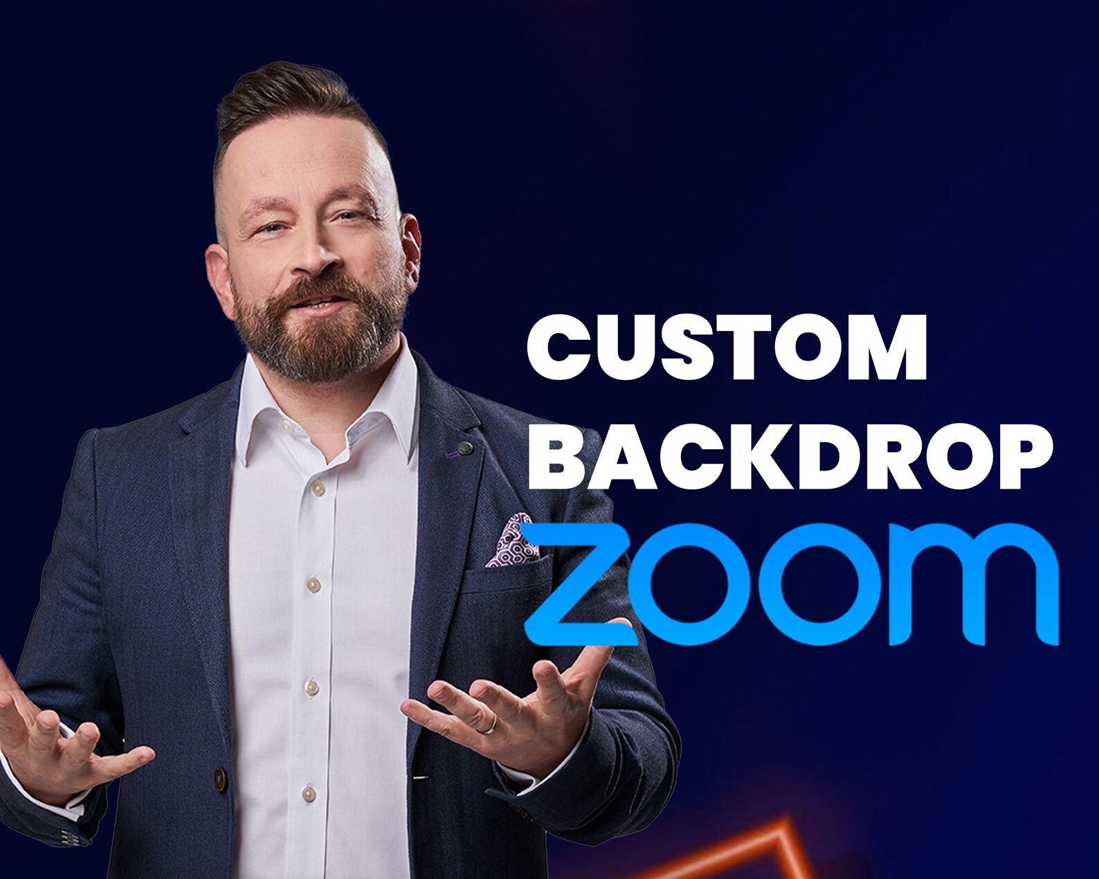 Custom Zoom Virtual Background Design Minimal Modern Simple Backdrop - Etsy