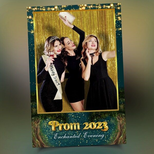 Enchanted Forest Prom Photo Booth Template - Etsy