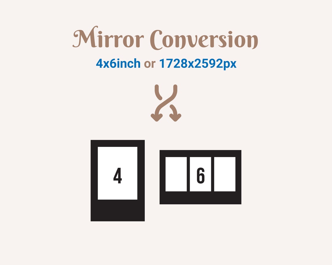 Convert Any Template to Layout 4 & 6 Mirror Layouts. Available in 4x6 ...