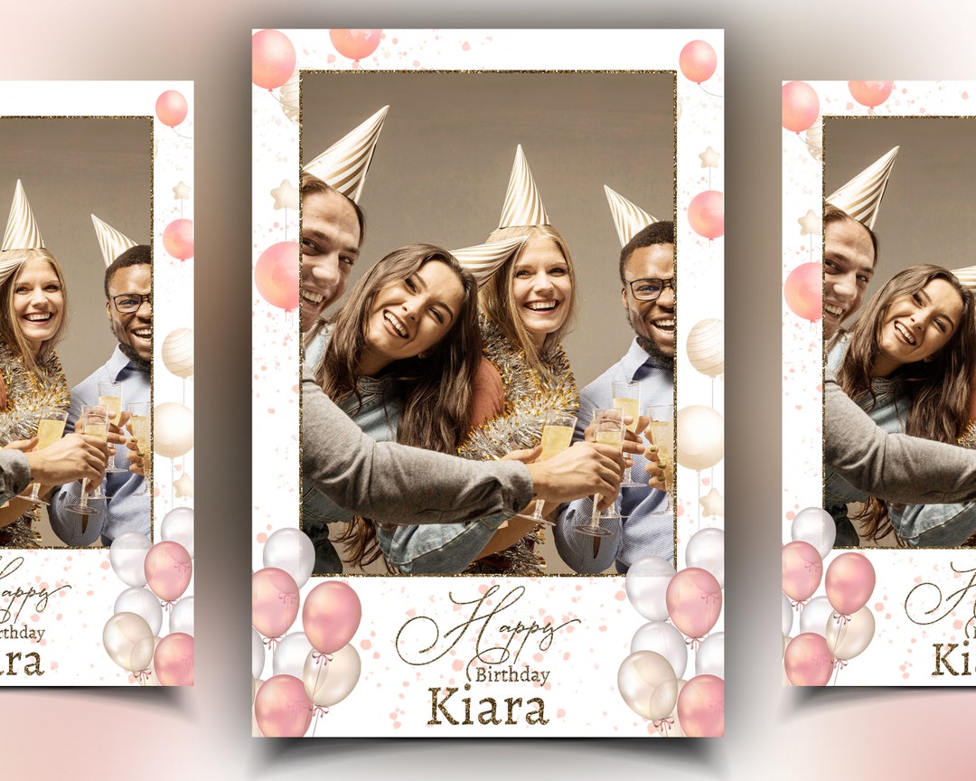 Birthday Photo Booth Template Sweet 16 Birthday Photobooth Template 4x6 ...