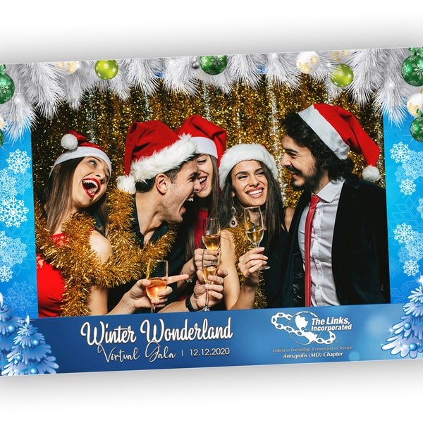 Winter Wonderland Photobooth Template - Etsy