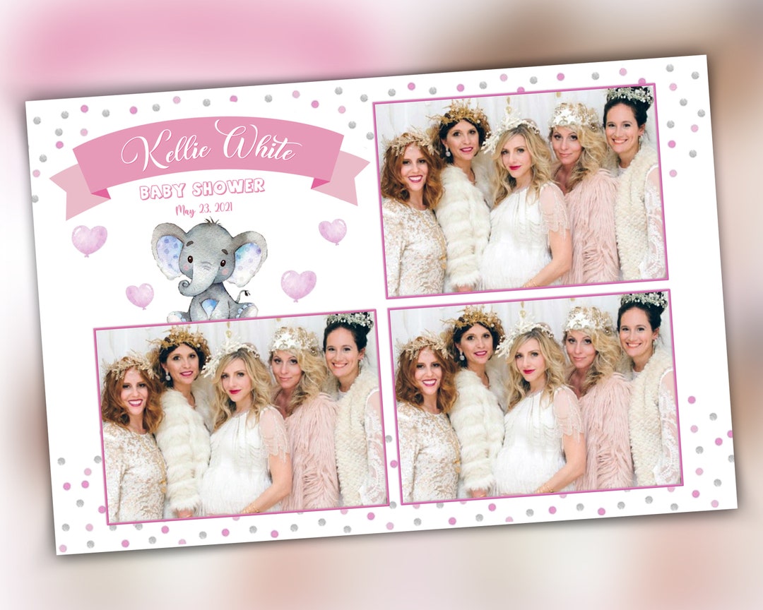 Photo Booth Template Baby Shower First Birthday Baby Birthday 1st ...