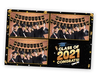Graduation Photo Booth Template Photobooth University School - Etsy