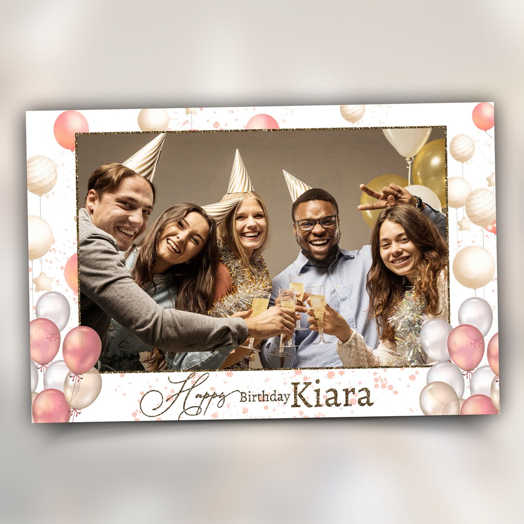 Birthday Photo Booth Template Sweet 16 Quinceañera Birthday Photobooth ...