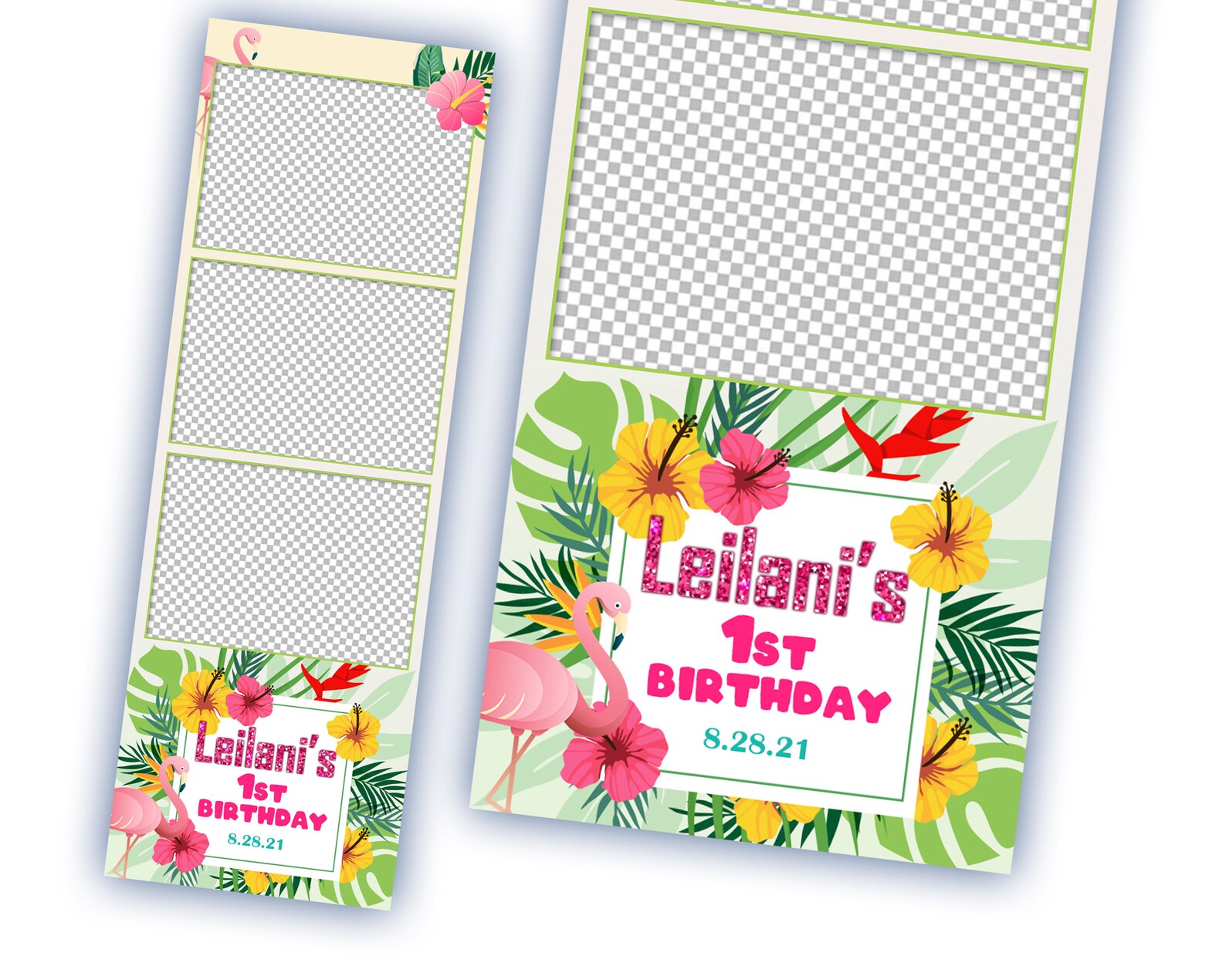 Beach Luau Photobooth Template Hawaiian Luau Party Aloha - Etsy