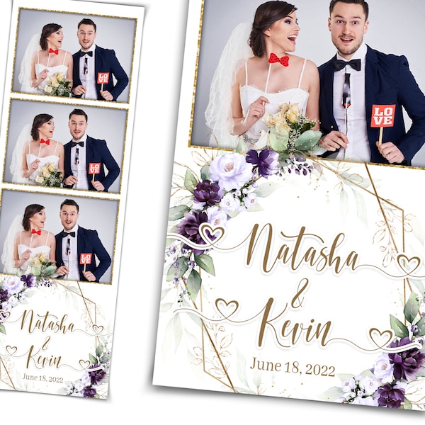Purple Photo Template - Etsy