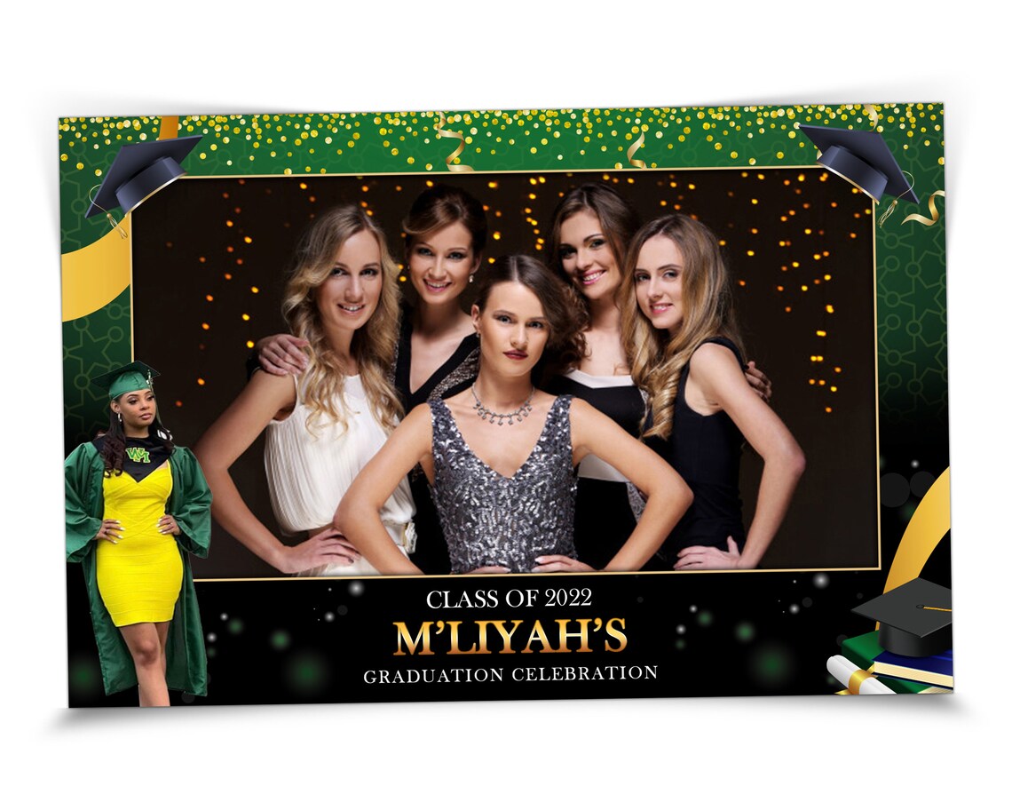 Photobooth Template Graduation Class of 2022 Grad Photo - Etsy