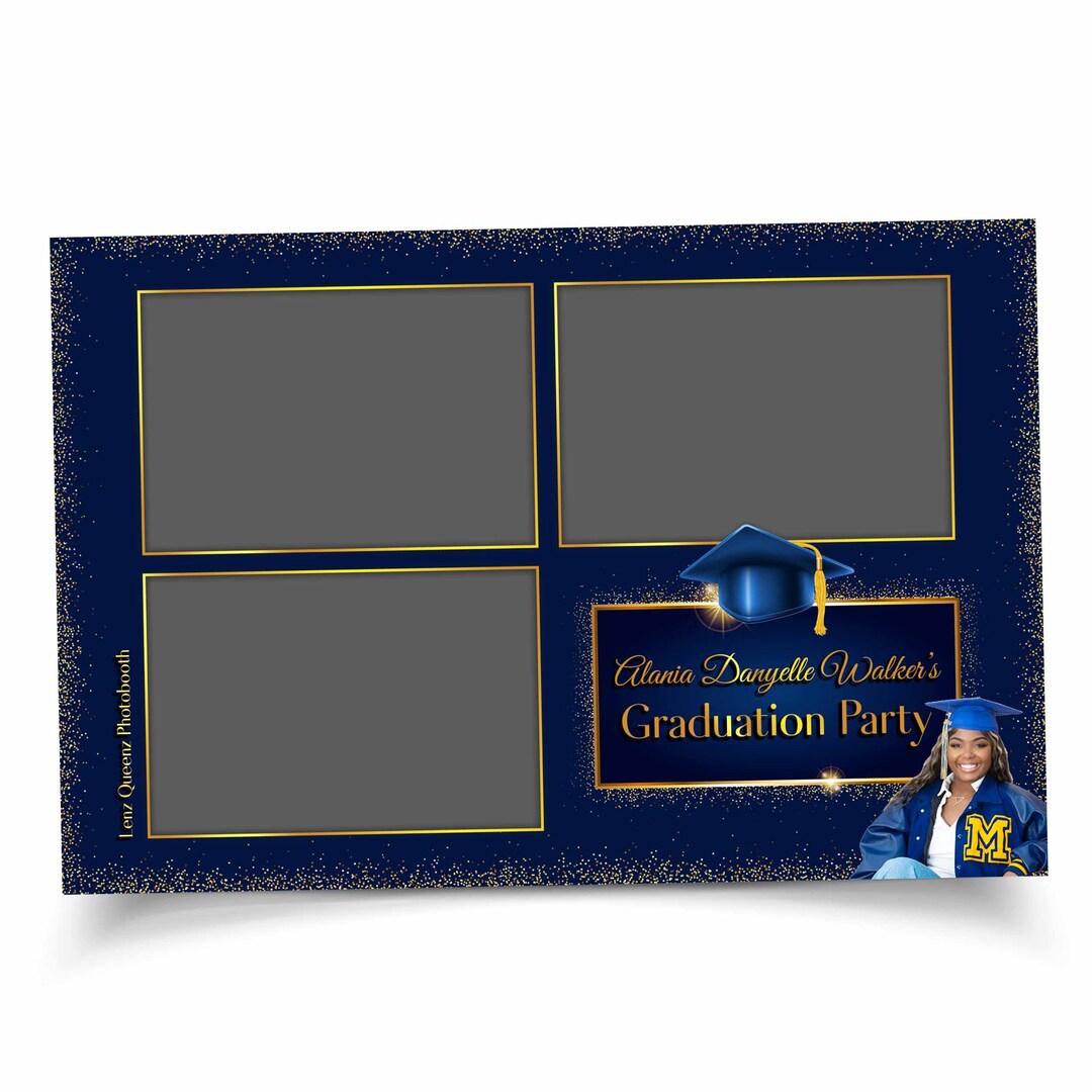 Graduation Photo Booth Template, Grad Photobooth Template, Class Of ...