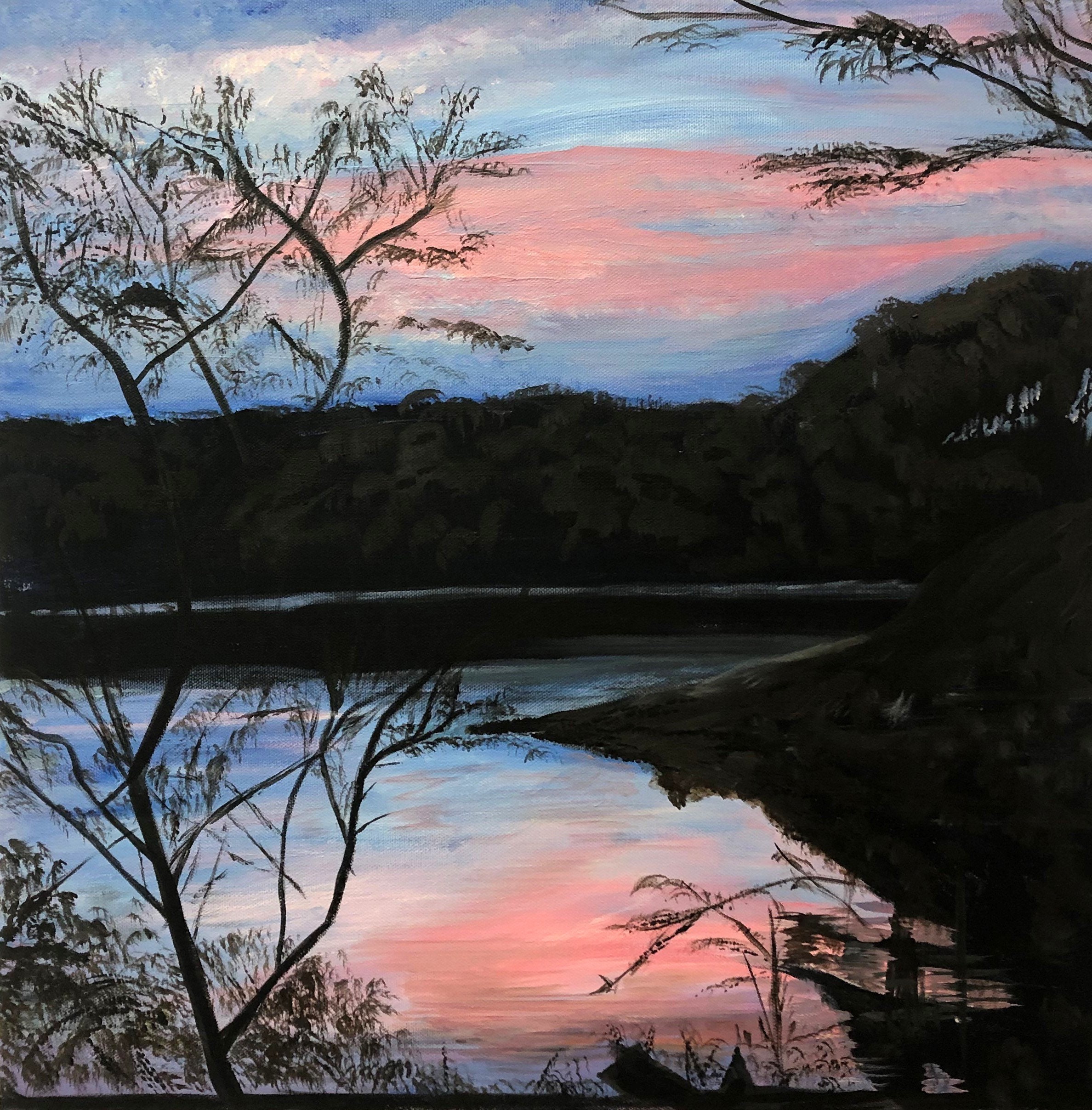 Reflections Original Acrylic Painting - Etsy UK