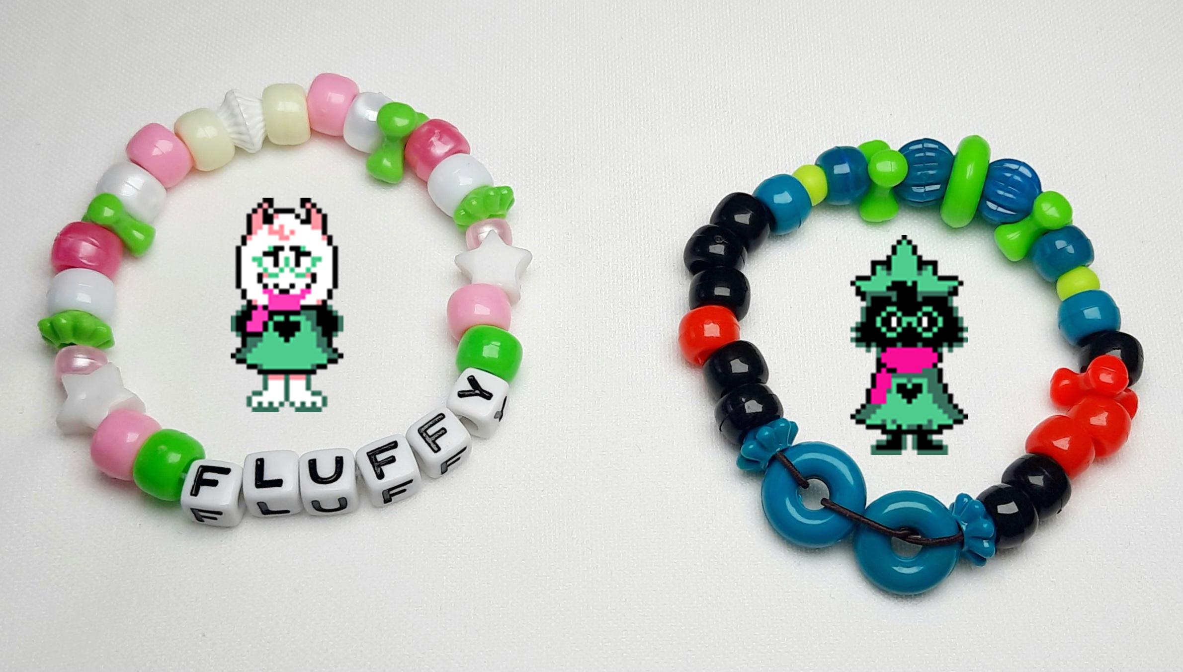 Deltarune (chapter 1, 2, 3, 4) Kandi Bracelets | UNDERTALE Kris Ralsei ...
