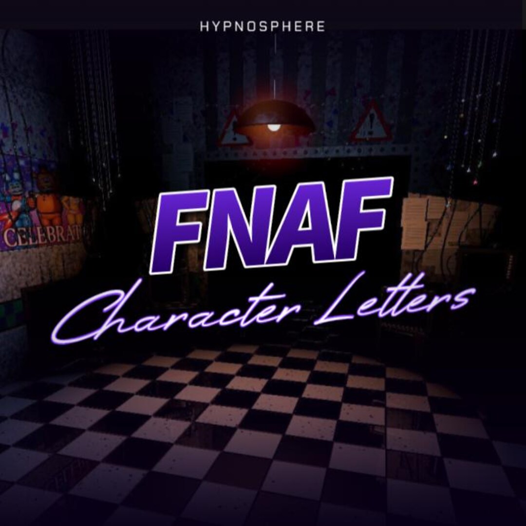 FNAF Custom Digital Comfort Character Letter | Five Nights at Freddy's ...
