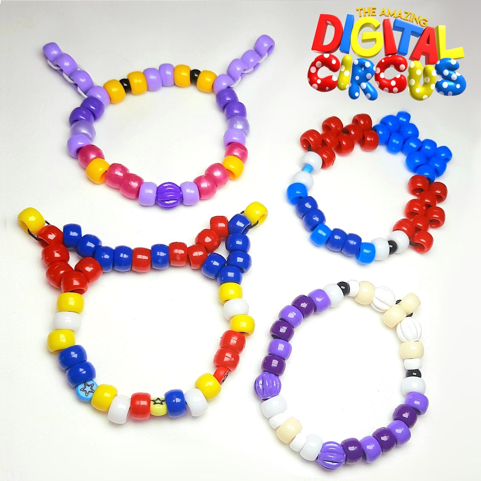 The Amazing Digital Circus Kandi Bracelets | TADC Pomni Jax Ragatha ...
