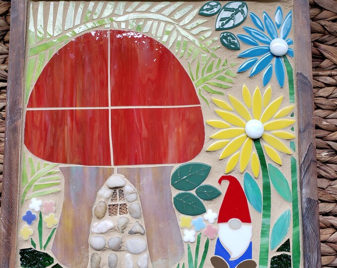 Gnome Decor Wall Hanging Gnome Mosaic Mosaic Wall Art - Etsy