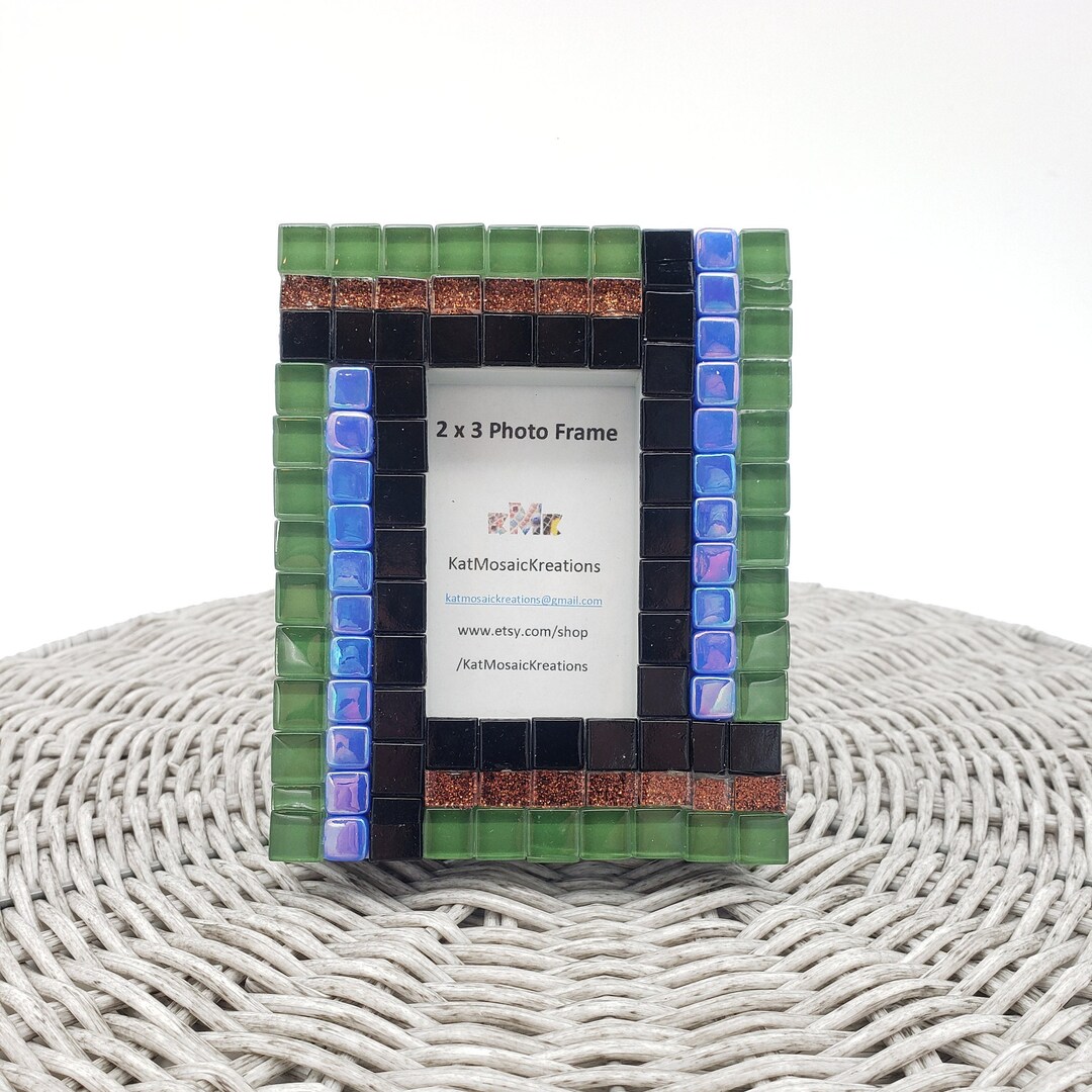 Mini Picture Frame, Small Photo Frame, Mosaic Picture Frame, Desk Photo ...