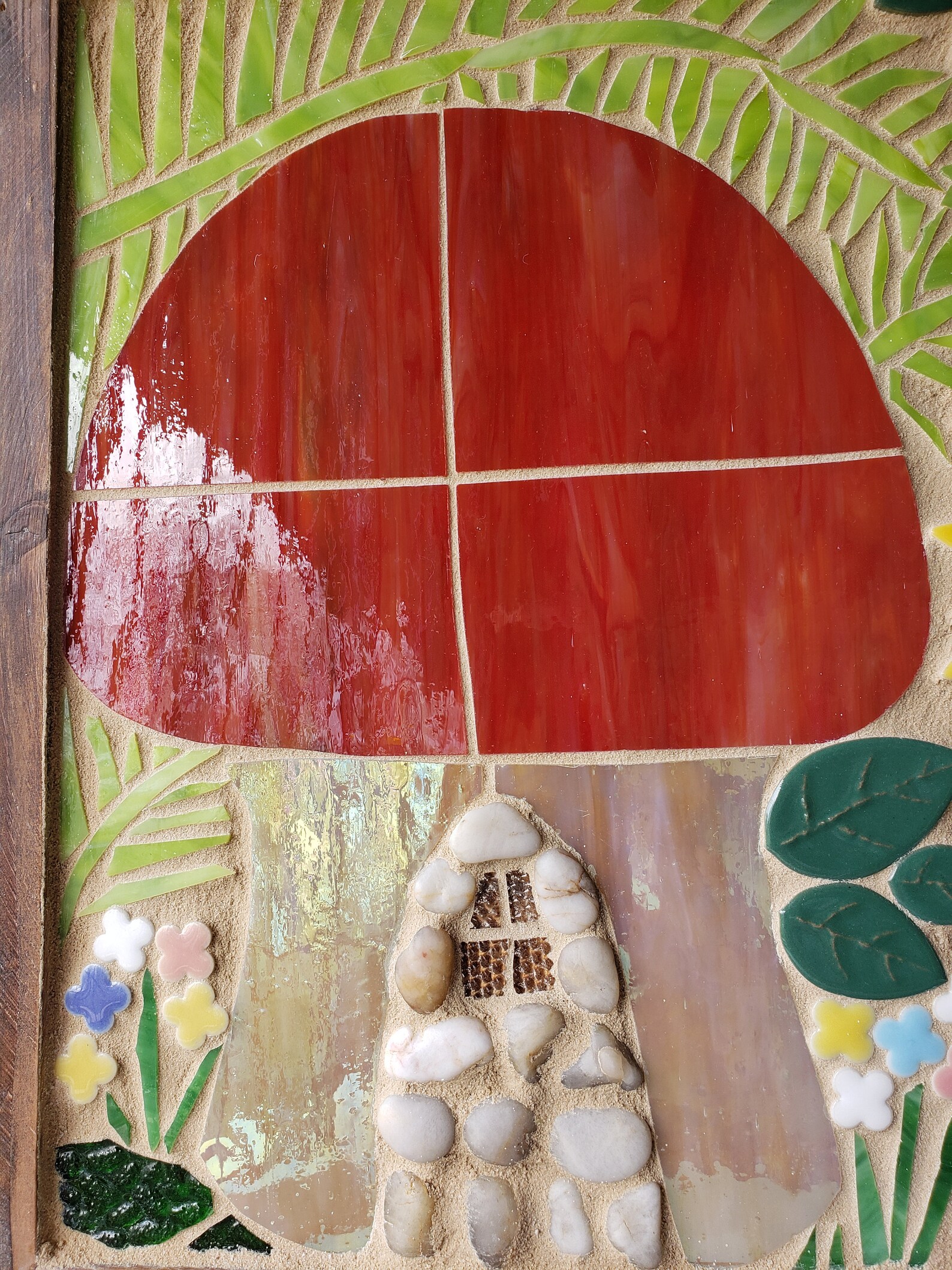 Gnome Decor, Wall Hanging, Gnome Mosaic, Mosaic Wall Art, Mixed Media ...